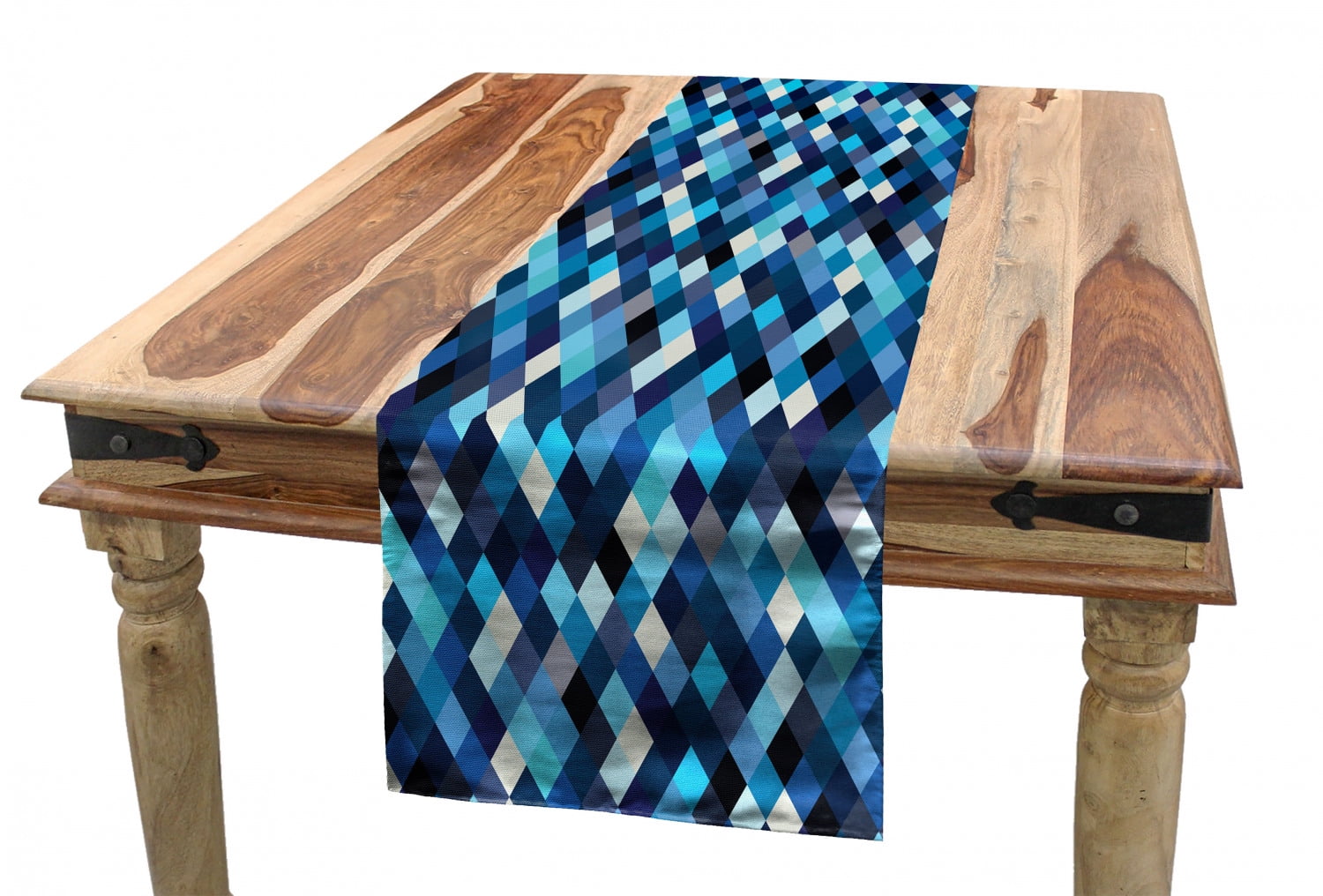 Modern Table Runner, Fashion Triangles Hexagons and Geometrical Shapes ...