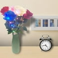 Luminous LED Rose Lights, Romantic Silk Artificial Flowers with ...