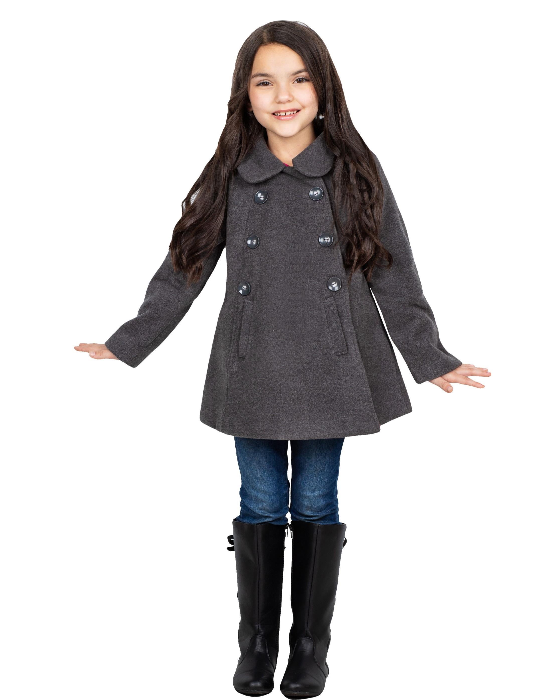 Girls Long Jacket Outdoor Coat Hooded Female, Black, Size: 3, Widgeon ...