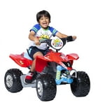 Ryan's World 12 Volt Kids ATV Quad Four Wheeler with Sticker Sheet and ...