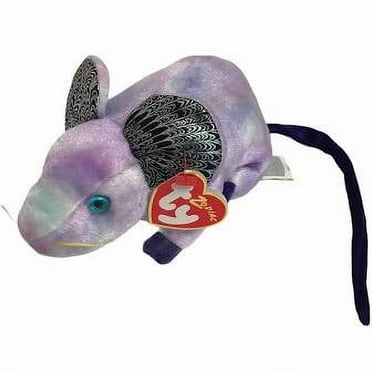 Ty Beanie Babies Plush Toy: Tiptoe the Mouse | Stuffed Animal | MWMT ...