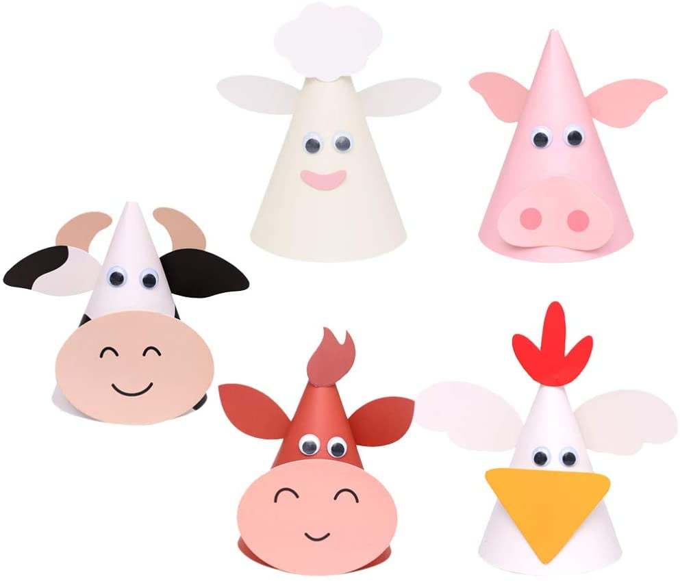 Farm Animals In Party Hats