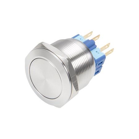 Momentary Push Button Switch 25mm Mounting Dia 5A 4 Screw Terminals ...
