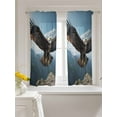 Eagle Curtains 45 Inch Length,Sheer Curtains for Bedroom Living Room ...