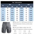 longantii Mens Cargo Shorts Lightweight Elastic Waist Work Tactical ...