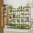 Super Large Plant Stand for Indoor & Outdoor Use, Multi-Tiered Wood ...