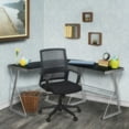 Niche Soho L-Desk- Black Tempered Glass - Walmart.com
