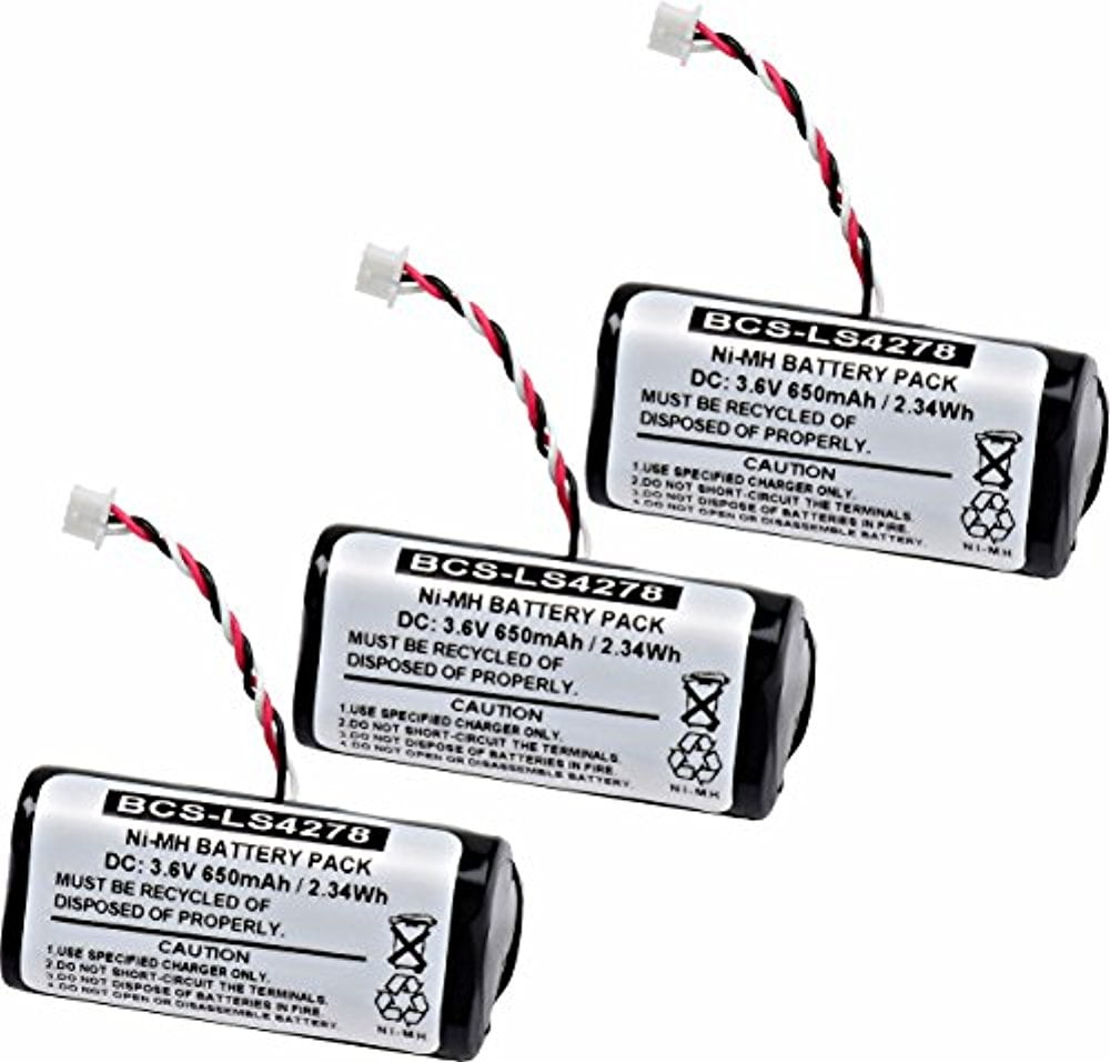 Symbol SY42H1-G Barcode Scanner Battery Combo-Pack includes: 3 x BCS ...