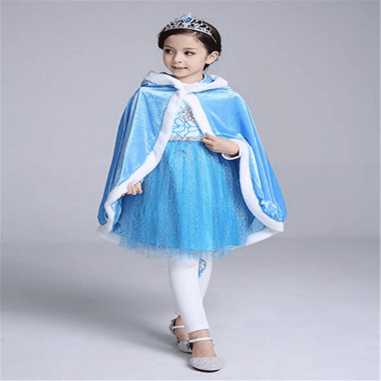 Girls Teal Winter Cape