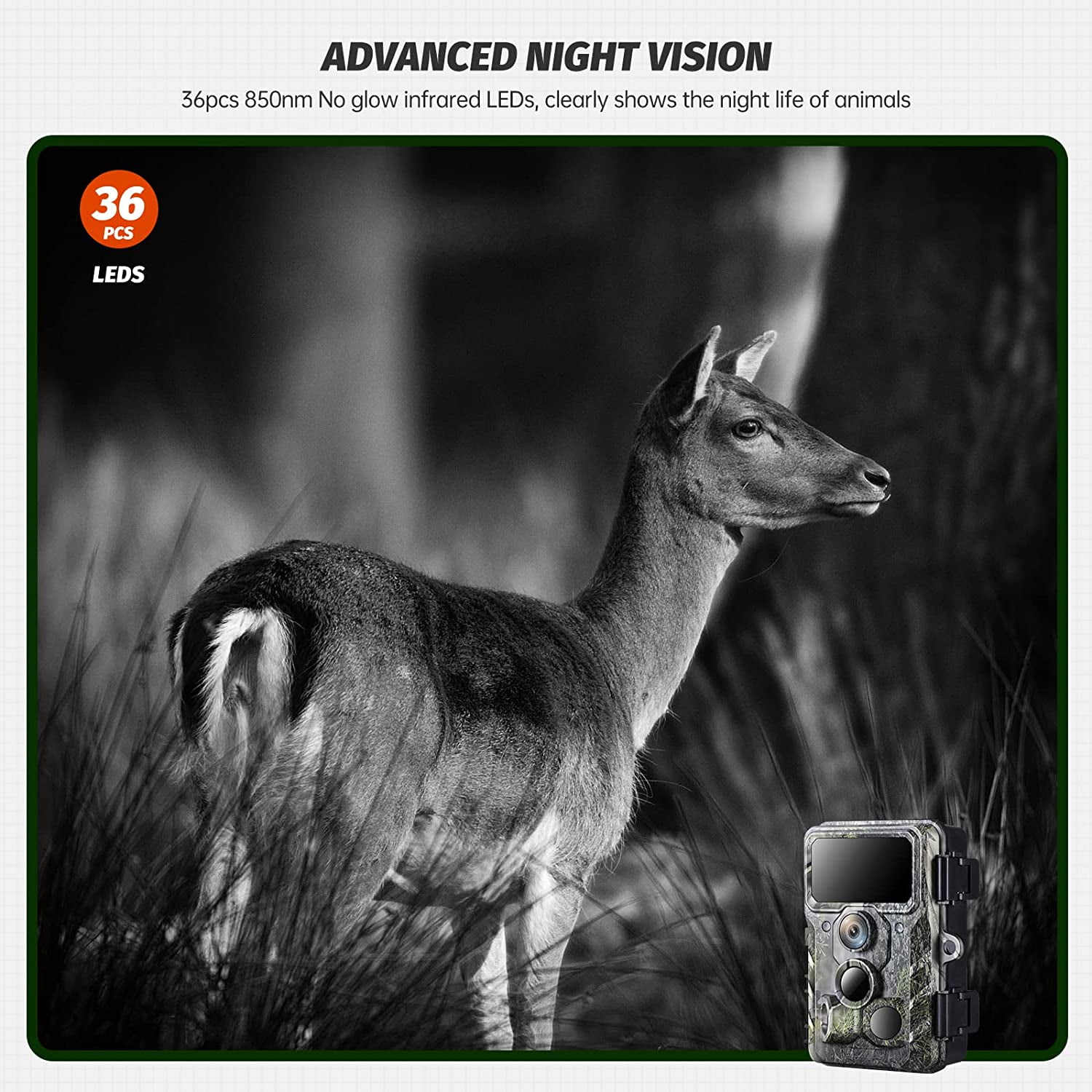 Fashion Frontier VANBAR 4K 48MP WiFi Game Camera with Night Vision ...