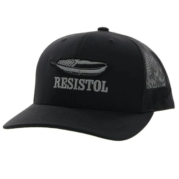 RESISTOL BLACK W/FEATHER LOGO 2251T-BK - Walmart.com