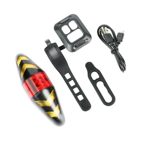 TESNN Bicycle Flasher USB Wireless Remote Control Mountain Bike ...