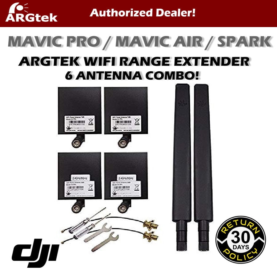 ARGtek DJI Mavic Air/Pro/Spark WiFi Signal Range Extender Kit - 6 ...