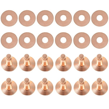 10 Studs For Screwing, Screw Rivets With , Stud Ears DIY Leather Craft ...