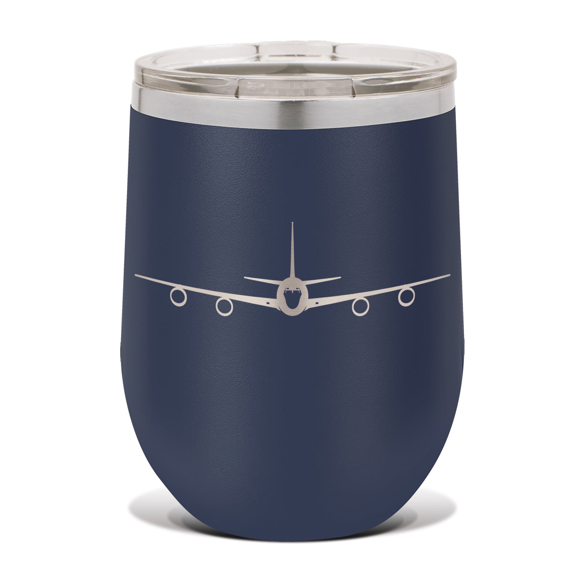 KC-135R Stratotanker Wine Tumbler 12 oz - Laser Engraved - Stainless Steel - Vacuum Insulated ...