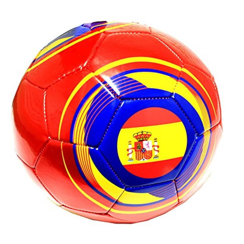 Indoor Outdoor Spain Flag Soccer Ball Official Size 5 - Walmart.com