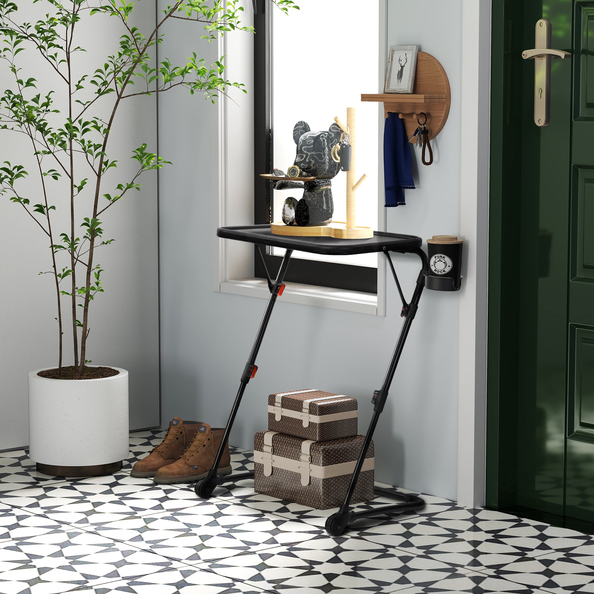 Click here for Homy Casa Adjustable Height End Table  Folding Des... prices