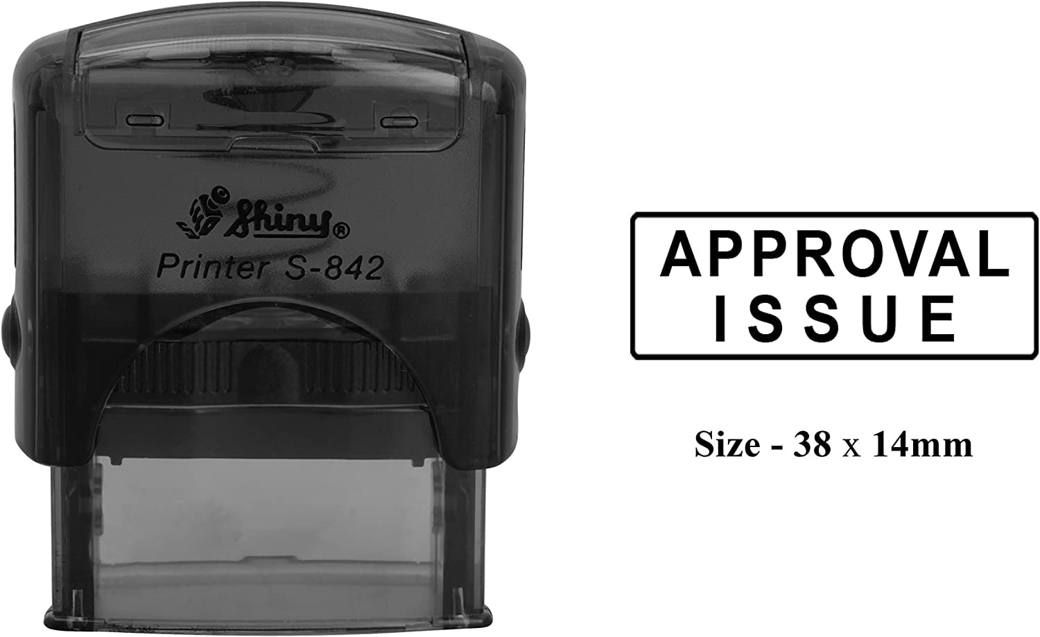 APPROVAL ISSUE Self Inking Rubber Stamp Shiny Office Stationary Custom ...