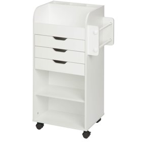 3-Tier Metal Craft Storage Cart White - Walmart.com