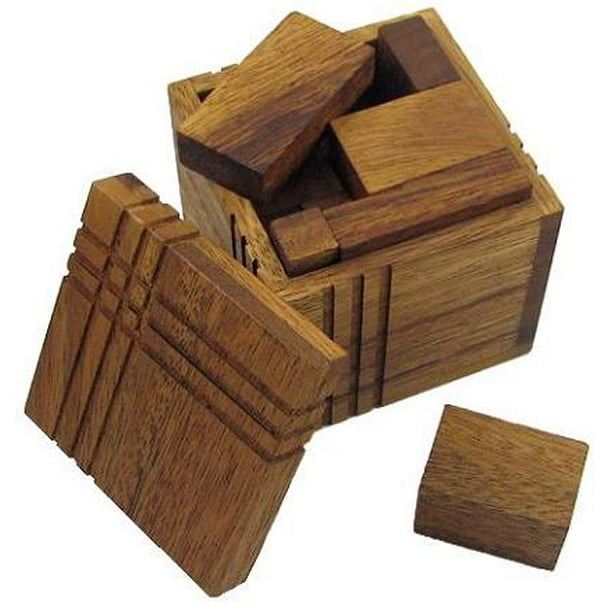 Square Packing Challenge - Brain Teaser Wooden Puzzle - Walmart.com