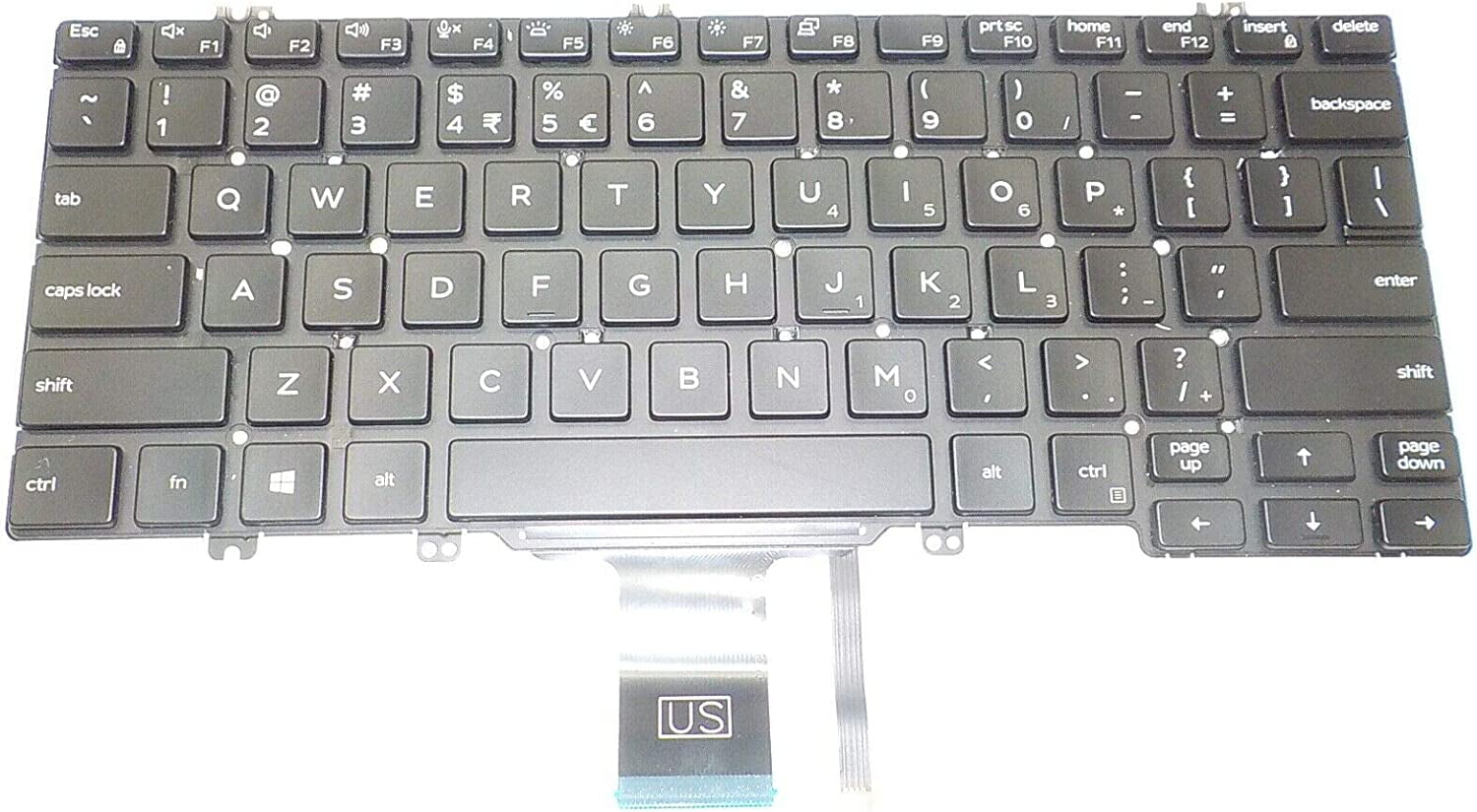 New US Black English Backlit Laptop Keyboard (Without palmrest ...