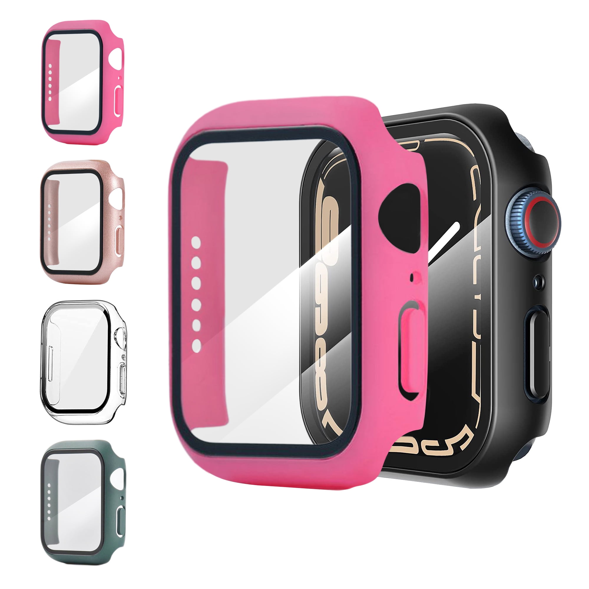 GOOUDO for Apple Watch 6 Case 40mm with Built-in Hard PC Screen ...