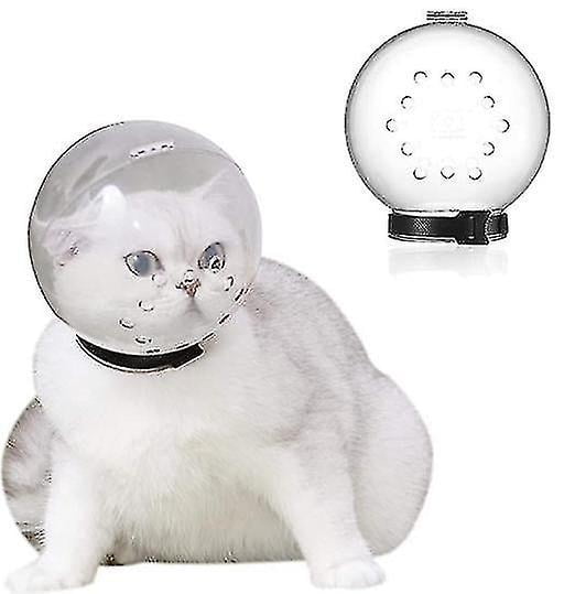 Cat Muzzle Adjustable Transparent Breathable Anti Bite Muzzle Pets ...