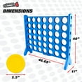 Giant Connect 4 Outdoor Lawn Game, Molded, 4FT - Walmart.com
