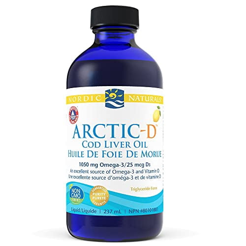Nordic Naturals Arctic-D CLO - Cod Liver Oil With Added Vitamin D3 for ...