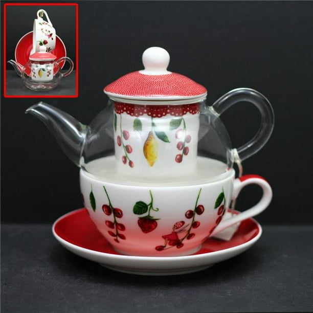 ACE AC-X4801 Tea For One Teapot. 350cc and poreclain tea cup 240cc ...