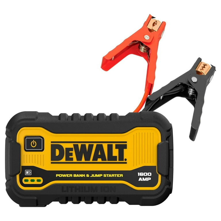 DeWalt 1600 Peak Amp Portable Battery Jumper with USB Charger Power Bank DXAELJ16 Walmart