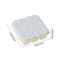 Silicone Ice Cube Tray with Lid, Biscuit-Shaped 9-Grid Mold, Easy ...