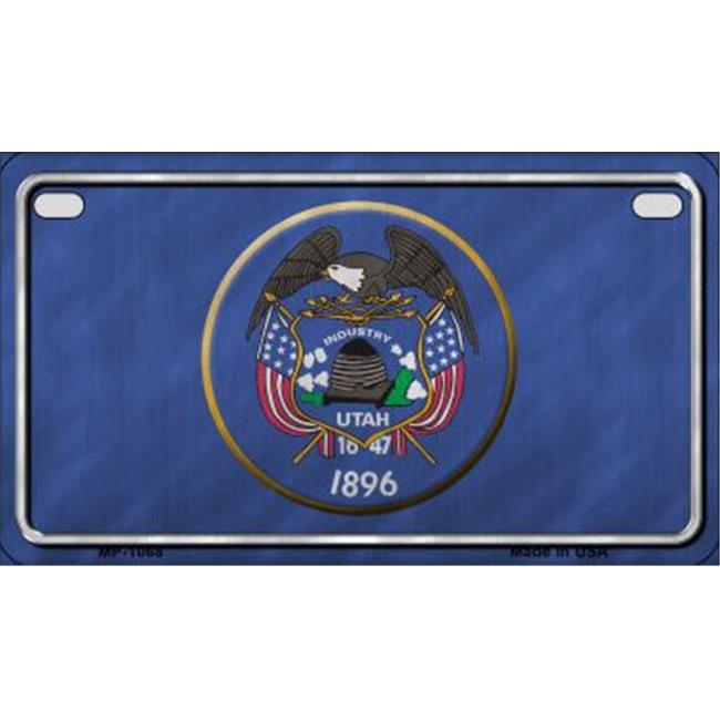 Smart Blonde MP-1068 Utah State Flag Metal Novelty Motorcycle License ...
