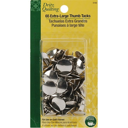 Dritz Quilting Extra Large Thumb Tacks, 65pk - Walmart.com