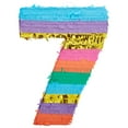 Rainbow Number 7 Pinata for 7th Birthday, Fiesta, Cinco de Mayo (12x16 ...