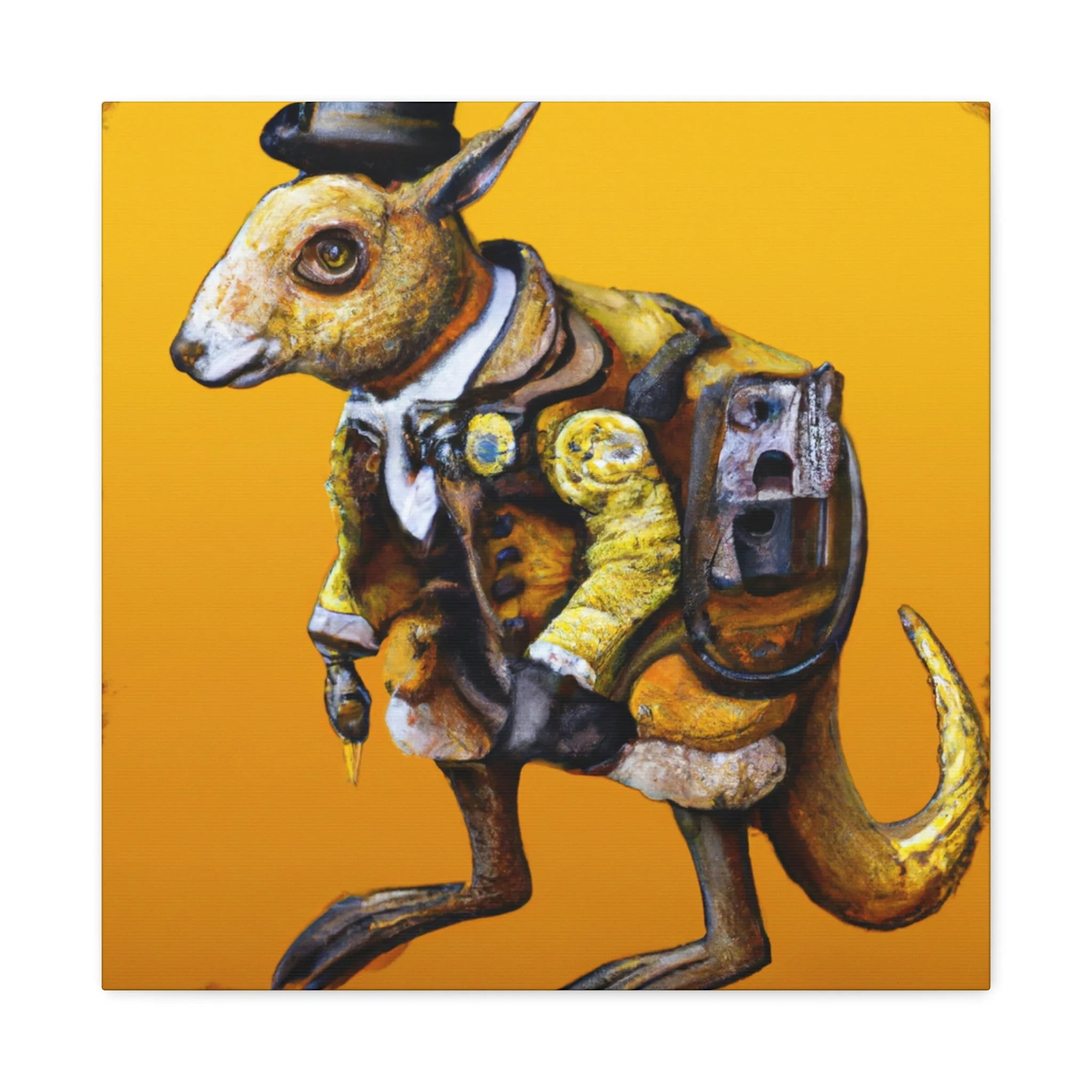 Wallaby in Steampunk Scenery - Canvas - Walmart.com
