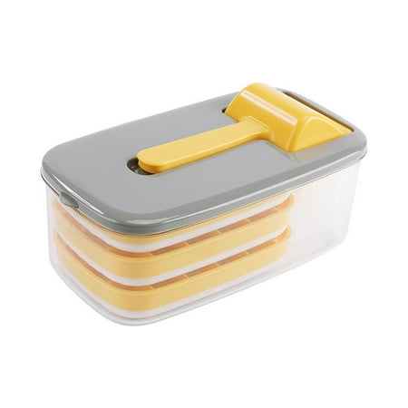 Mini ice tray for refrigerator, with ice bucket, 3-piece silicone ice ...