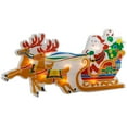 Northlight Indoor Lighted Santa and Reindeer Christmas Window ...