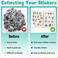 Sticker Collection Book Hand Account Release Paper with Tweezers and ...