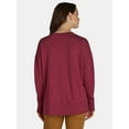 Time and Tru Women's Tunic Sweatshirt with High-Low Hem, Sizes XS -4X ...