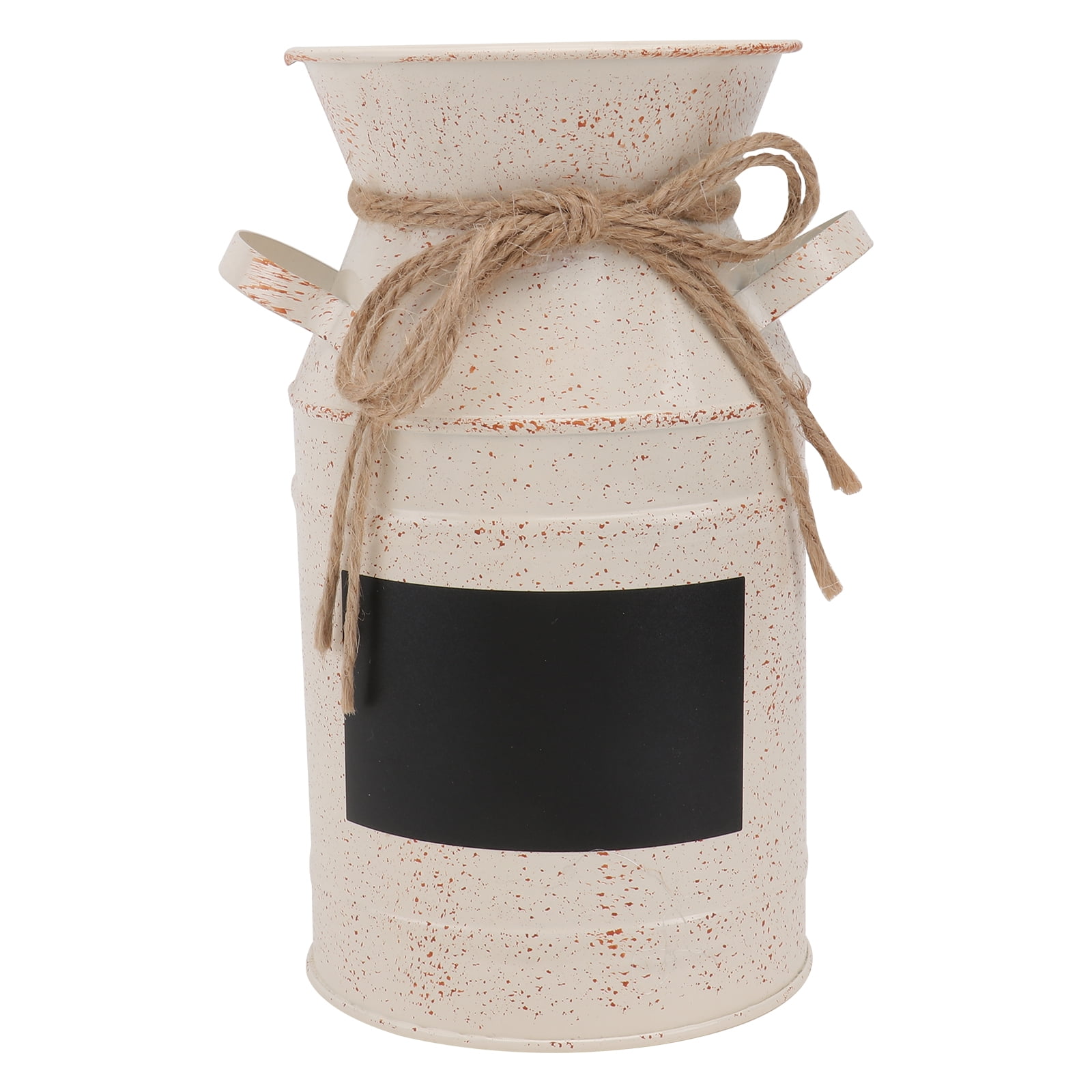 Vase Metal Rustic Pitcher Country Planter Tin Flower Bucket Chic Shabby ...