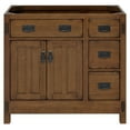 Sagehill Designs American Craftsman 36" Bathroom Vanity Base, Rustic ...