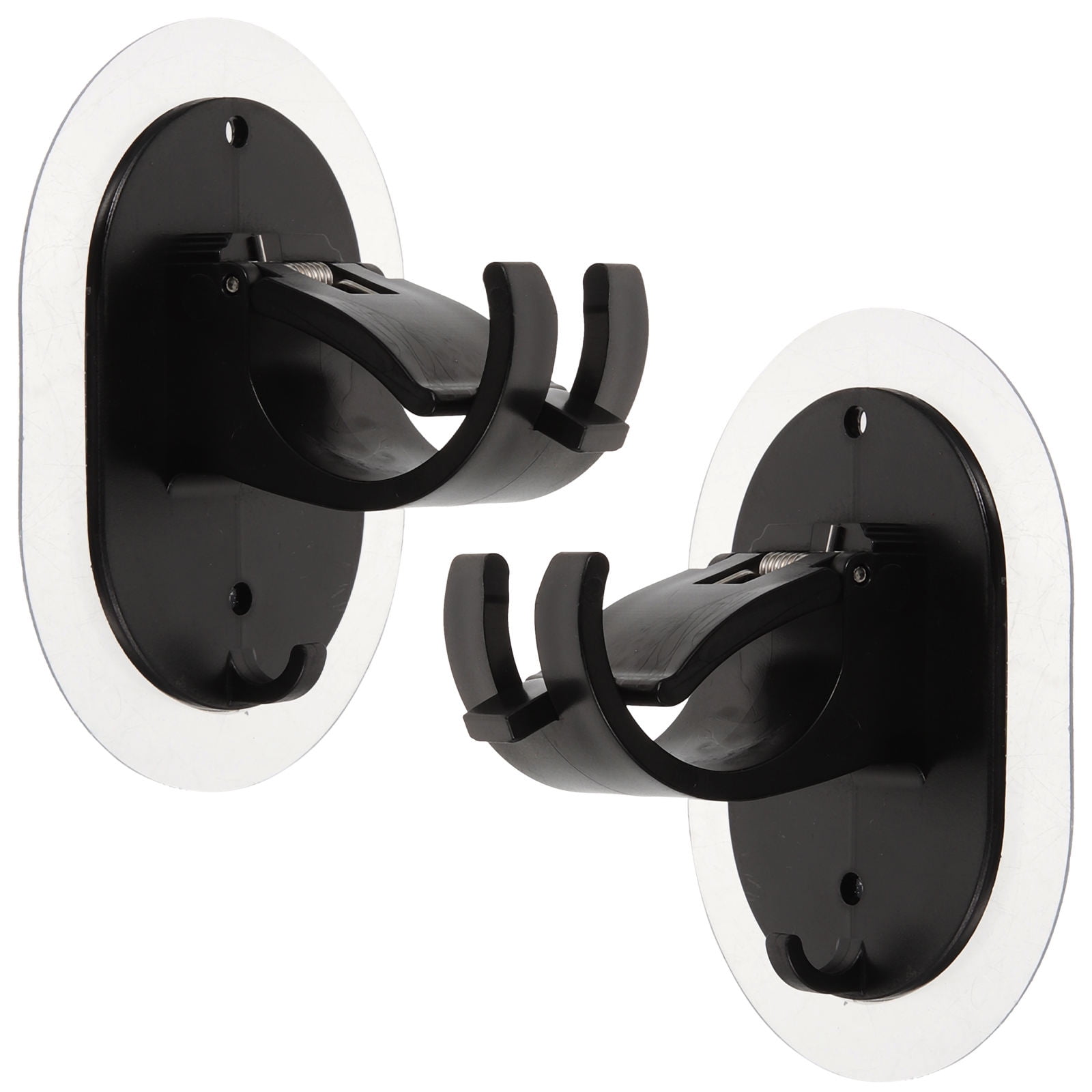 Click here for Oulii 2pcs No Drill Black Curtain Rod Holders Adhe... prices