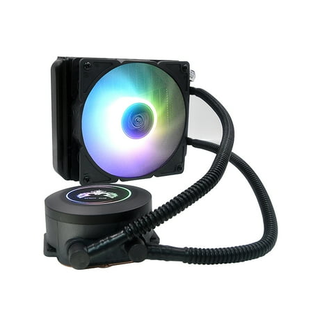 Amdohai 120 RGB AIO CPU Liquid Cooler PWM Fan Copper Pump Head Dense ...