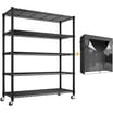 REIBII Steel Metal 6-Tier Adjustable Heavy Duty 3500lbs Storage Shelf ...