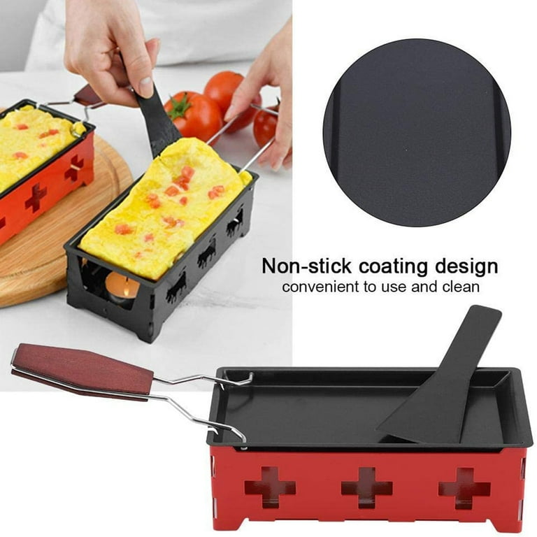 Raclette Grill For 2 Cheese Raclette,Mini Raclette Set Foldable Handle ...