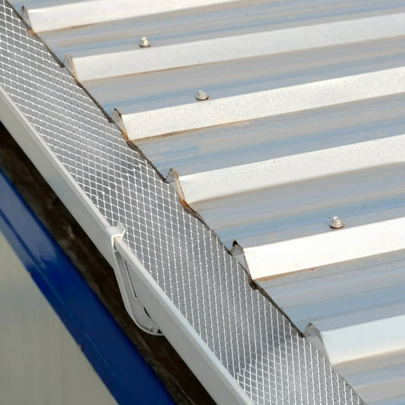 VEVOR Gutter Guard 5 in Wide 52 ft Length Cover Mesh Leaf Debris ...