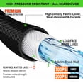 75FT Non-Expanding Fabric Garden Hose, Kink-Free & Burst-Resistant up ...