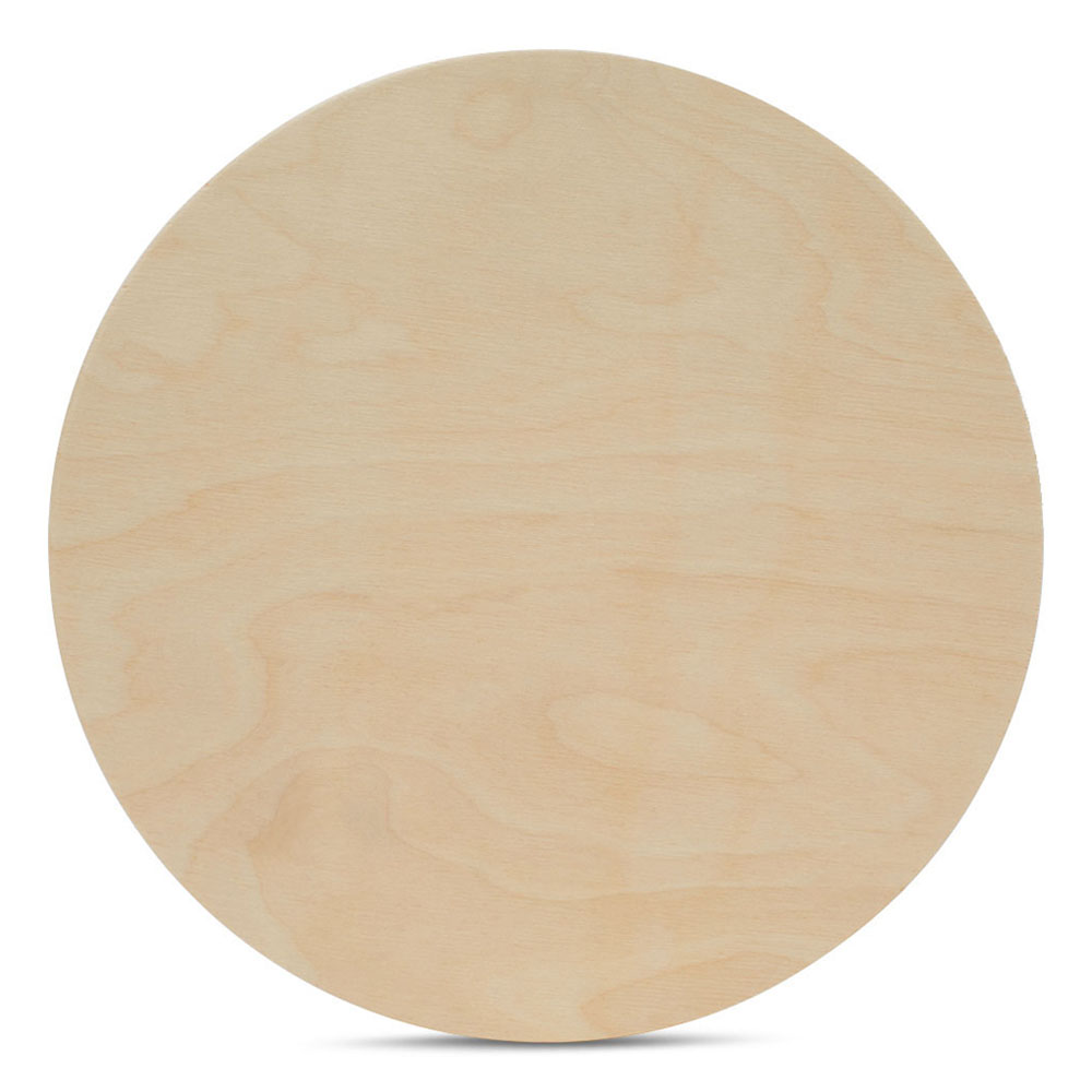 Wood Circles 21 inch 1/2 inch Thick, Unfinished Birch Plaques, Pack of ...