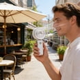 Outdoor Mini Fan, USB Rechargeable Small Portable Outdoor Handheld Fan ...